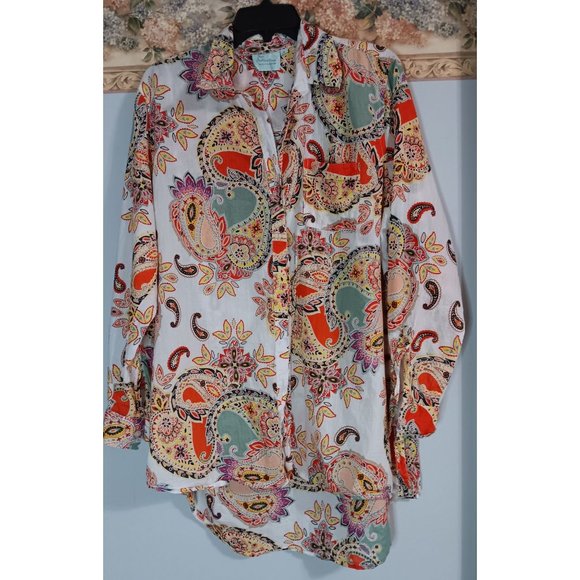 True Destinations | Tops | True Destination Large Paisley Colorful ...